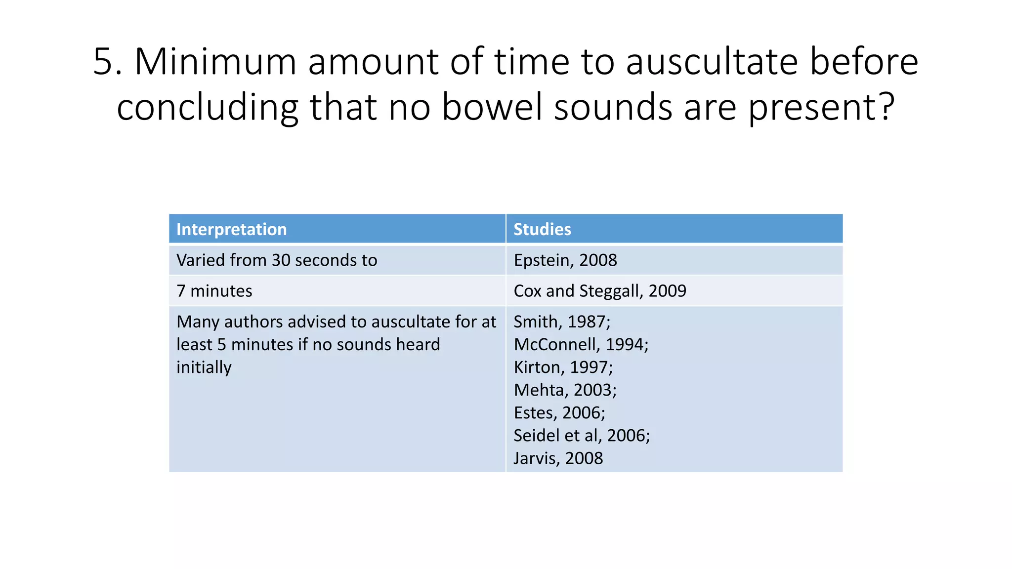 Bowel sounds | PPTX