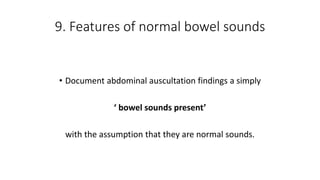Bowel sounds | PPTX
