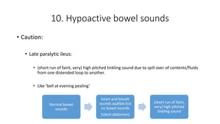 Bowel sounds | PPTX
