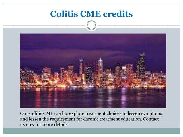 Bowel treatment cme credits | PPTX