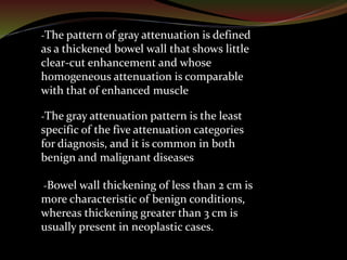 CT Imaging of Bowel Wall Thickening | PPTX