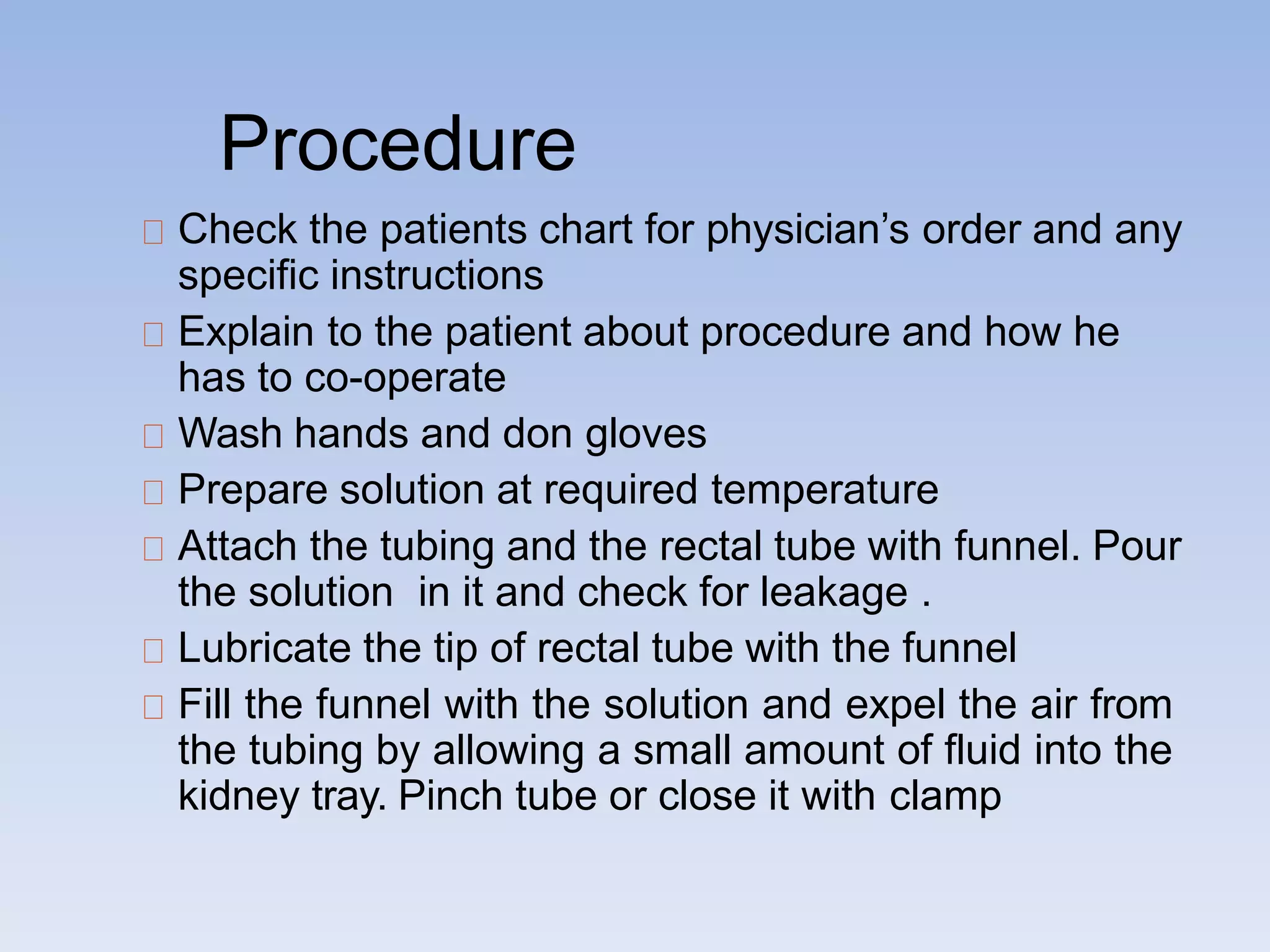 Bowel washing | PPTX