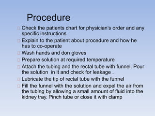 Bowel washing | PPTX