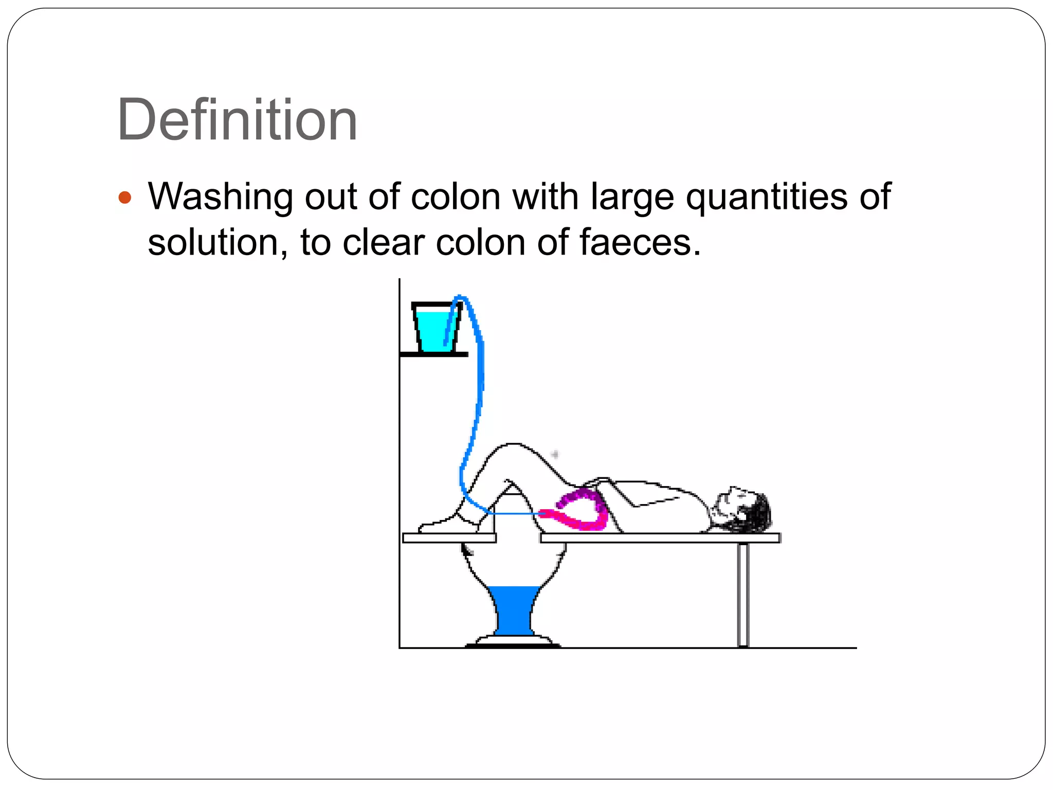 BOWEL WASH AND INSERTION OF FLATUS TUBE | PPTX