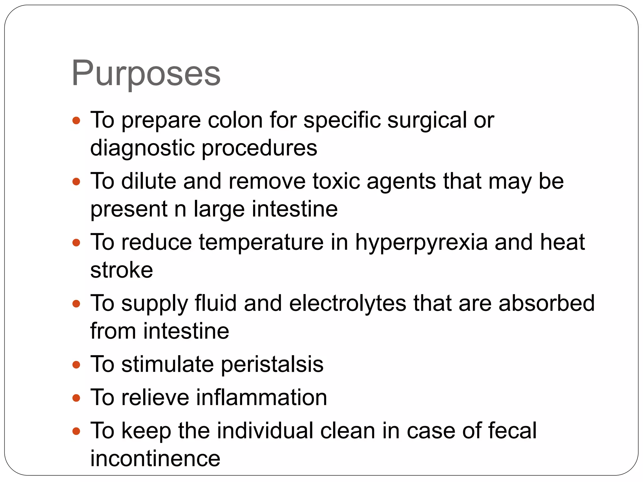 BOWEL WASH AND INSERTION OF FLATUS TUBE | PPTX