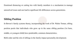 BOWEN FAMILY SYSTEMS THERAPY/THEORY.pptx