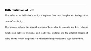 BOWEN FAMILY SYSTEMS THERAPY/THEORY.pptx