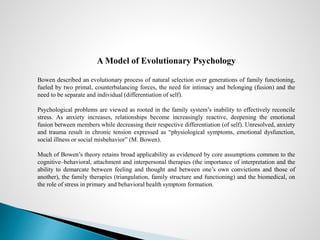 Bowen Family Systems Theory Sept 2017 | PPTX