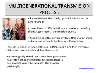 Bowenian Family Therapy | PPTX