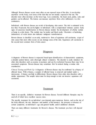 Bowen's disease | DOCX