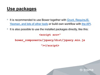 Bower introduction | PPT