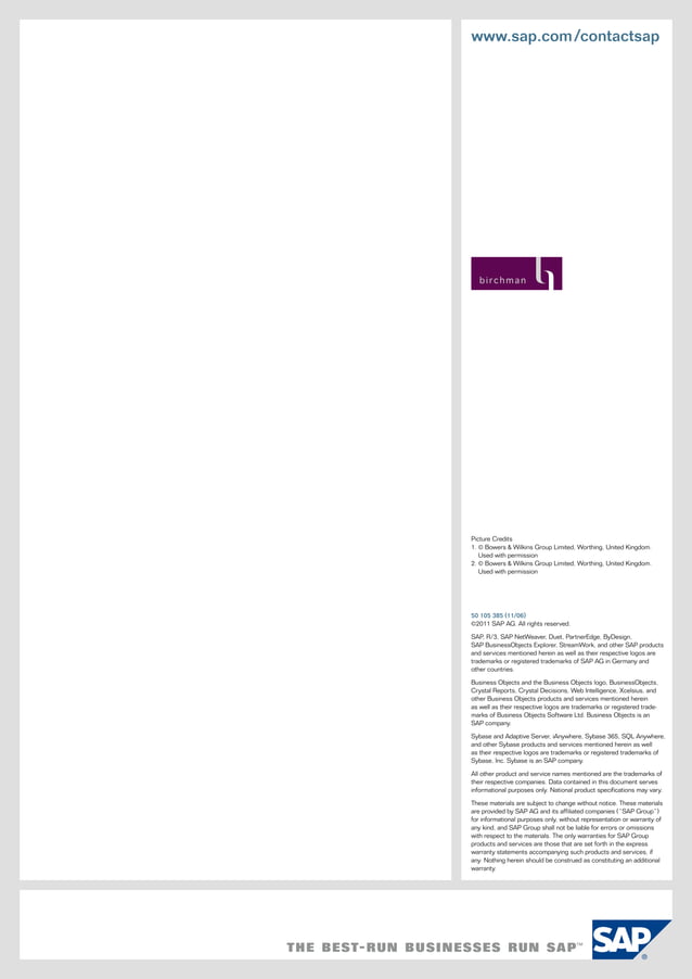 Bowers & wilkins group limited case study | PDF