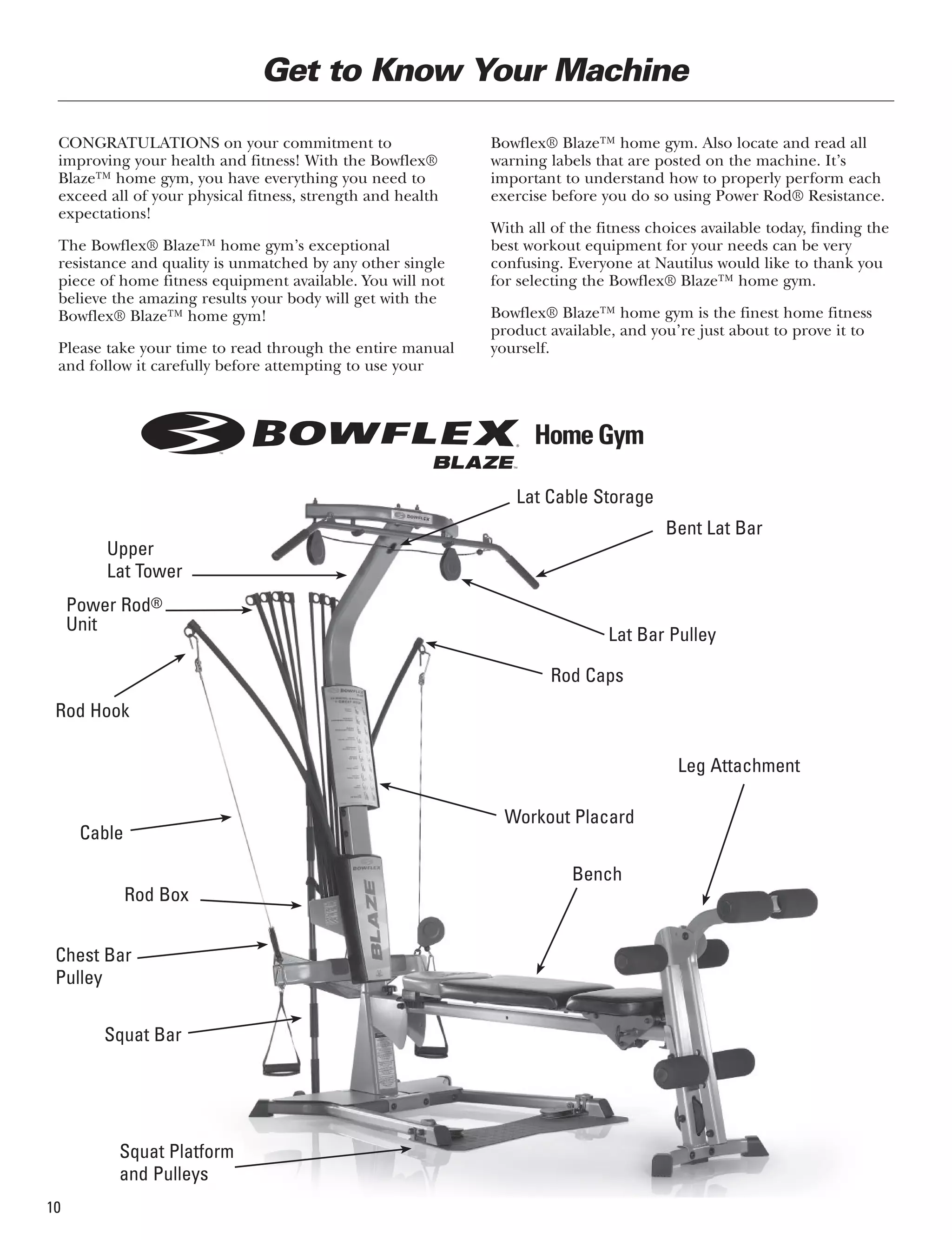 Bowflex Blaze Workouts and Manual | PDF