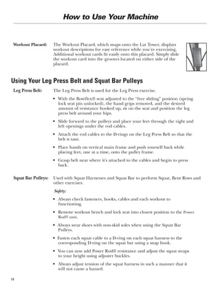 Bowflex Blaze Workouts and Manual | PDF