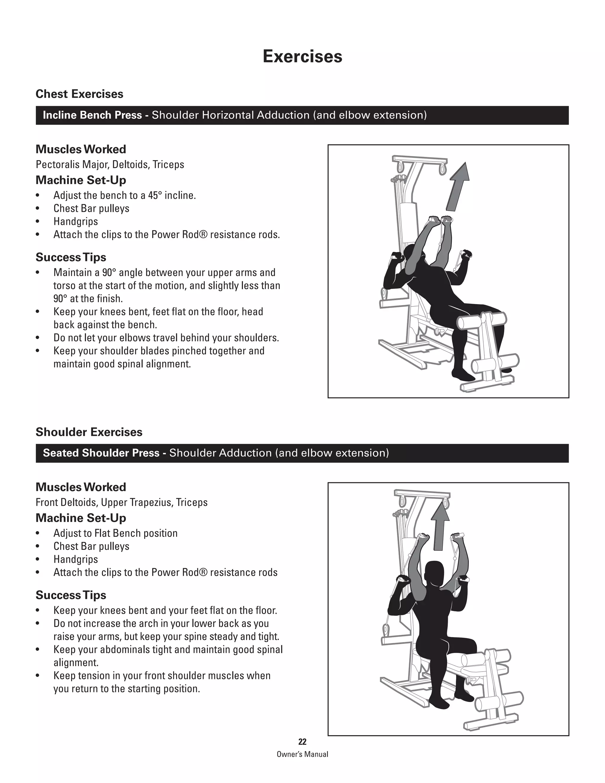 Bowflex PR1000 Home Gym Exercises & Manual | PDF