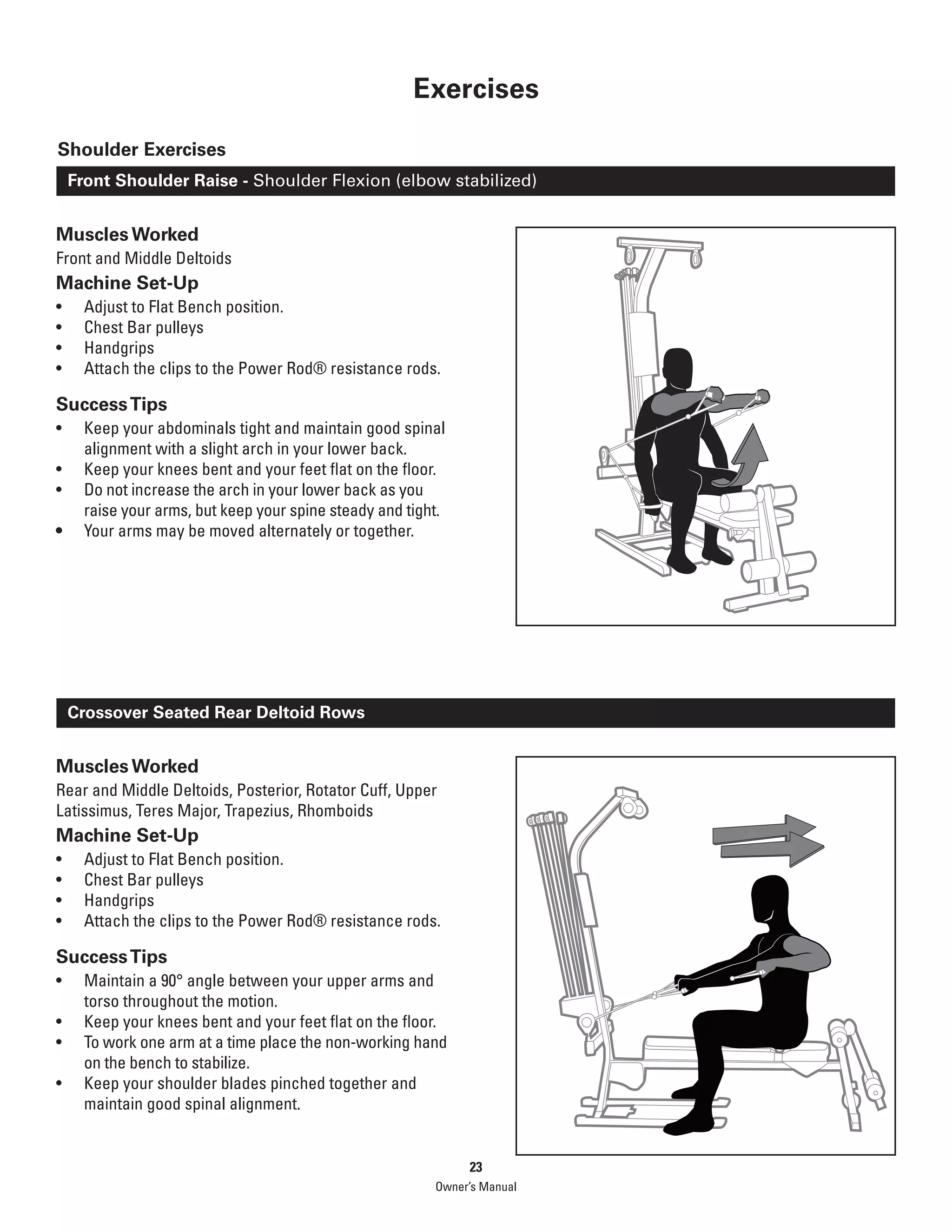 Bowflex PR1000 Home Gym Exercises & Manual | PDF