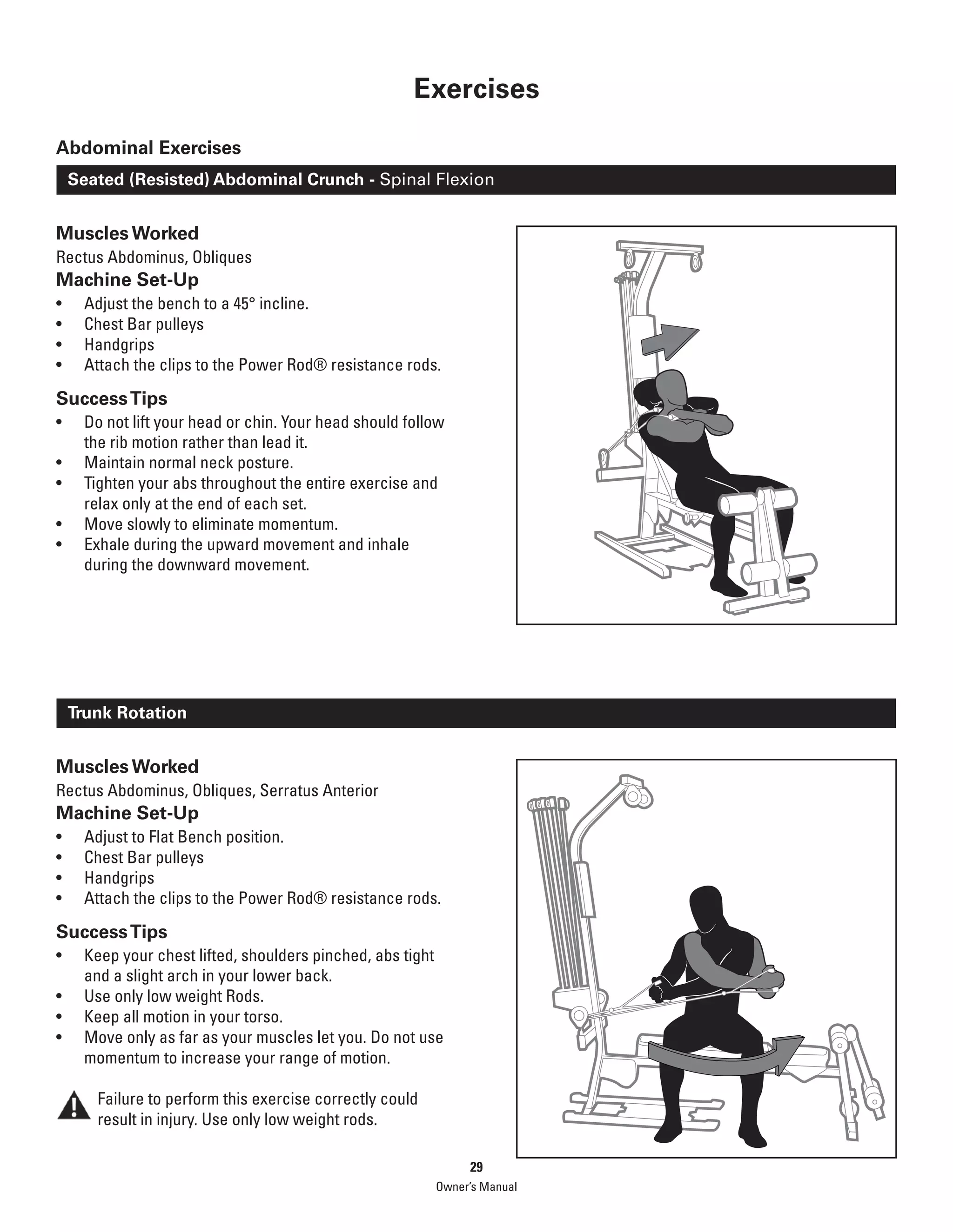 Bowflex PR1000 Home Gym Exercises & Manual | PDF