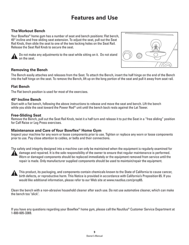 Bowflex PR1000 Home Gym Exercises & Manual | PDF | Fitness and Exercise ...