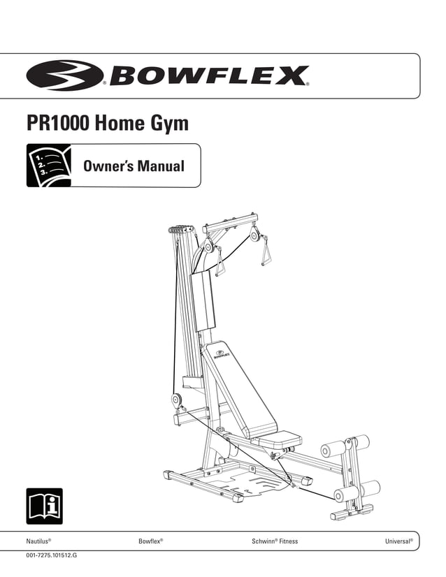 Bowflex PR1000 Home Gym Exercises & Manual | PDF