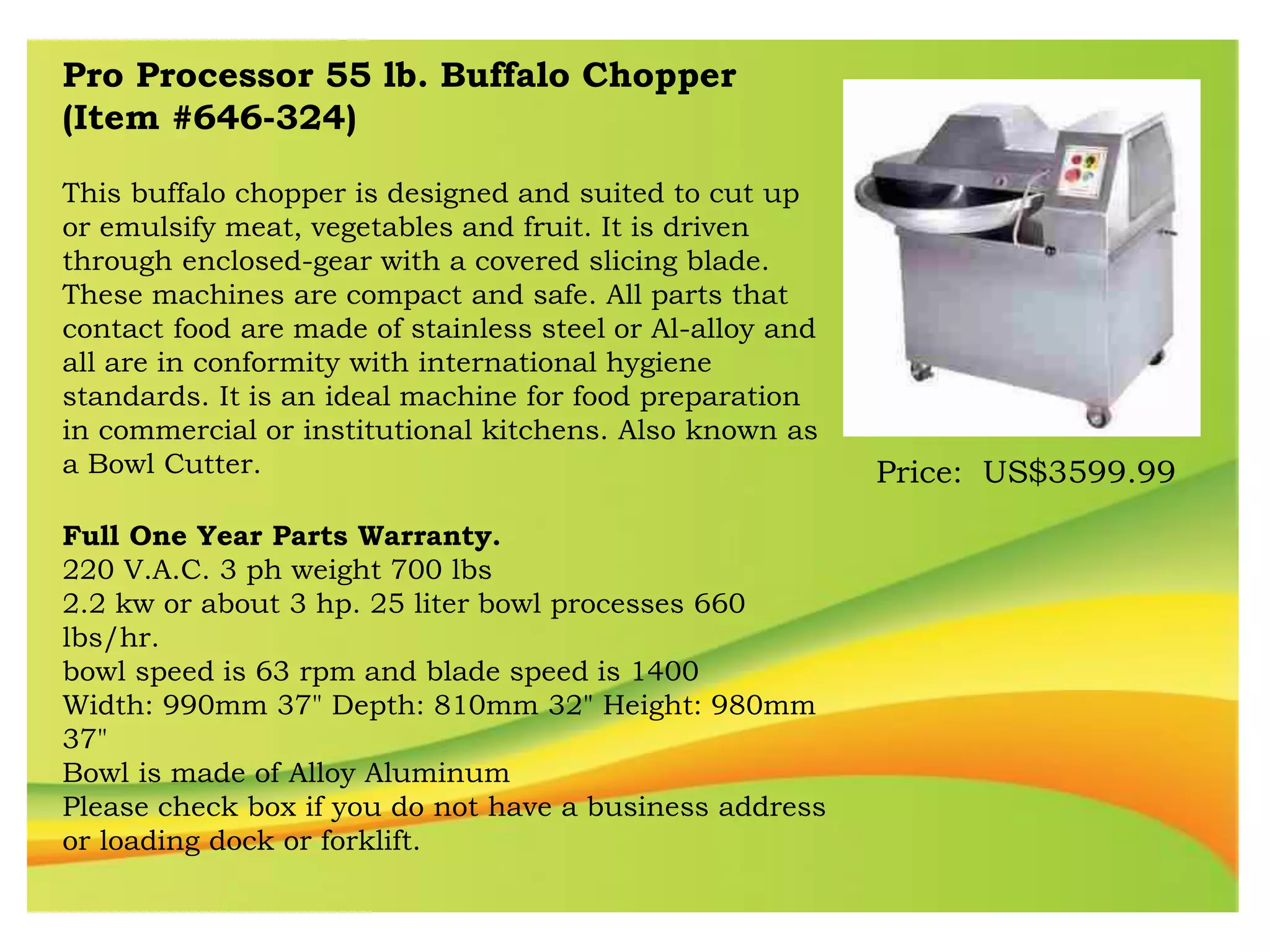 Buffalo Choppers - Professional Processor | PPT