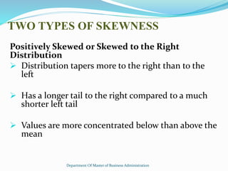 Concept of Skewness: Bowley's method | PPTX