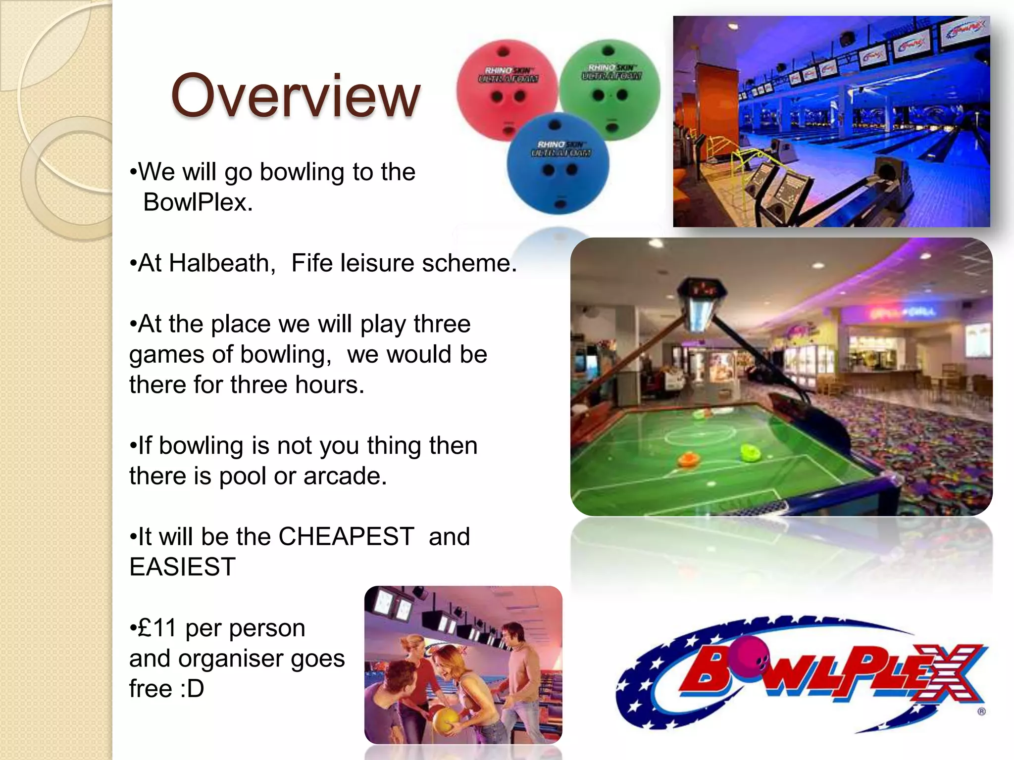 Bowling event | PPTX