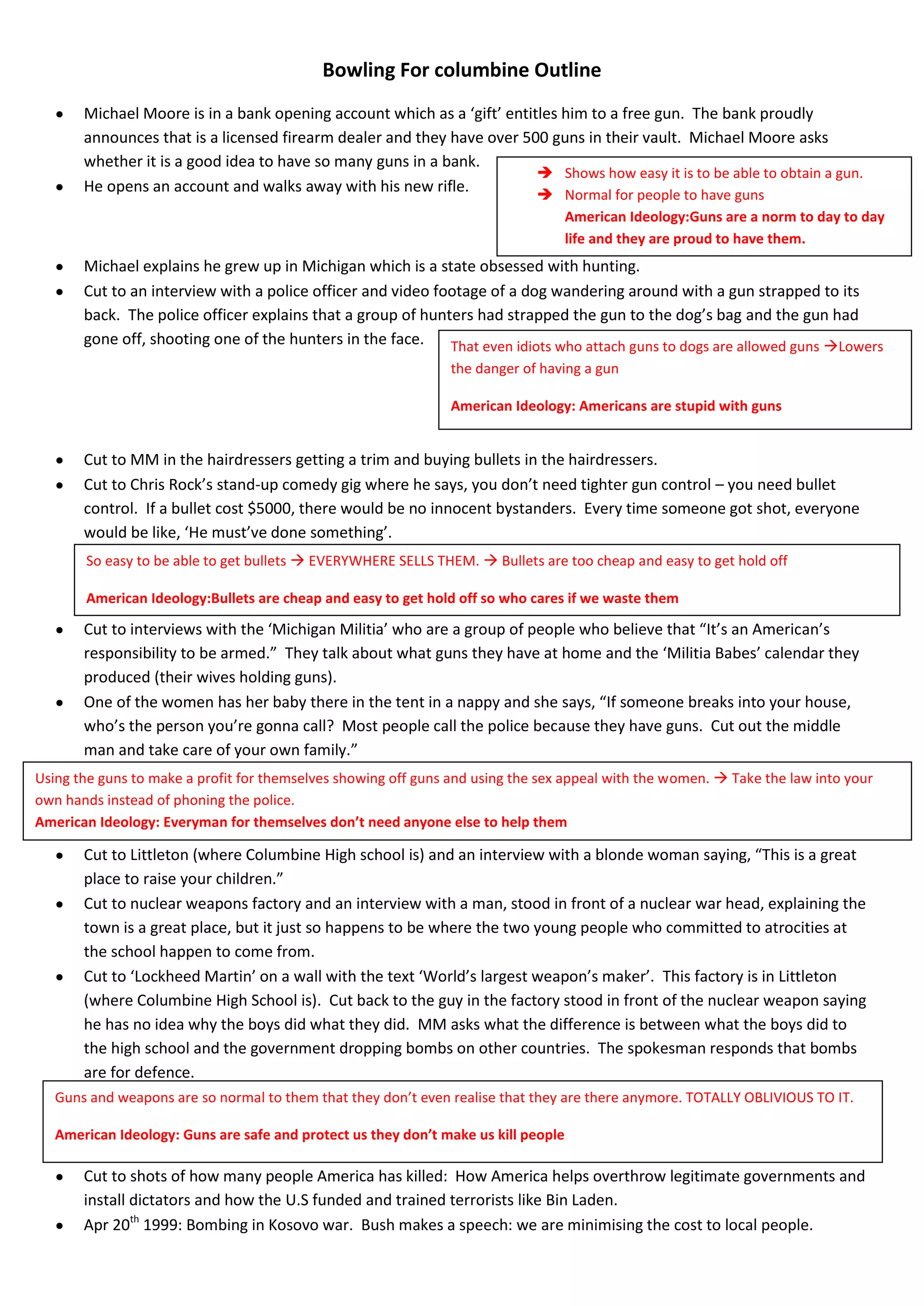 Bowling for columbine | PDF