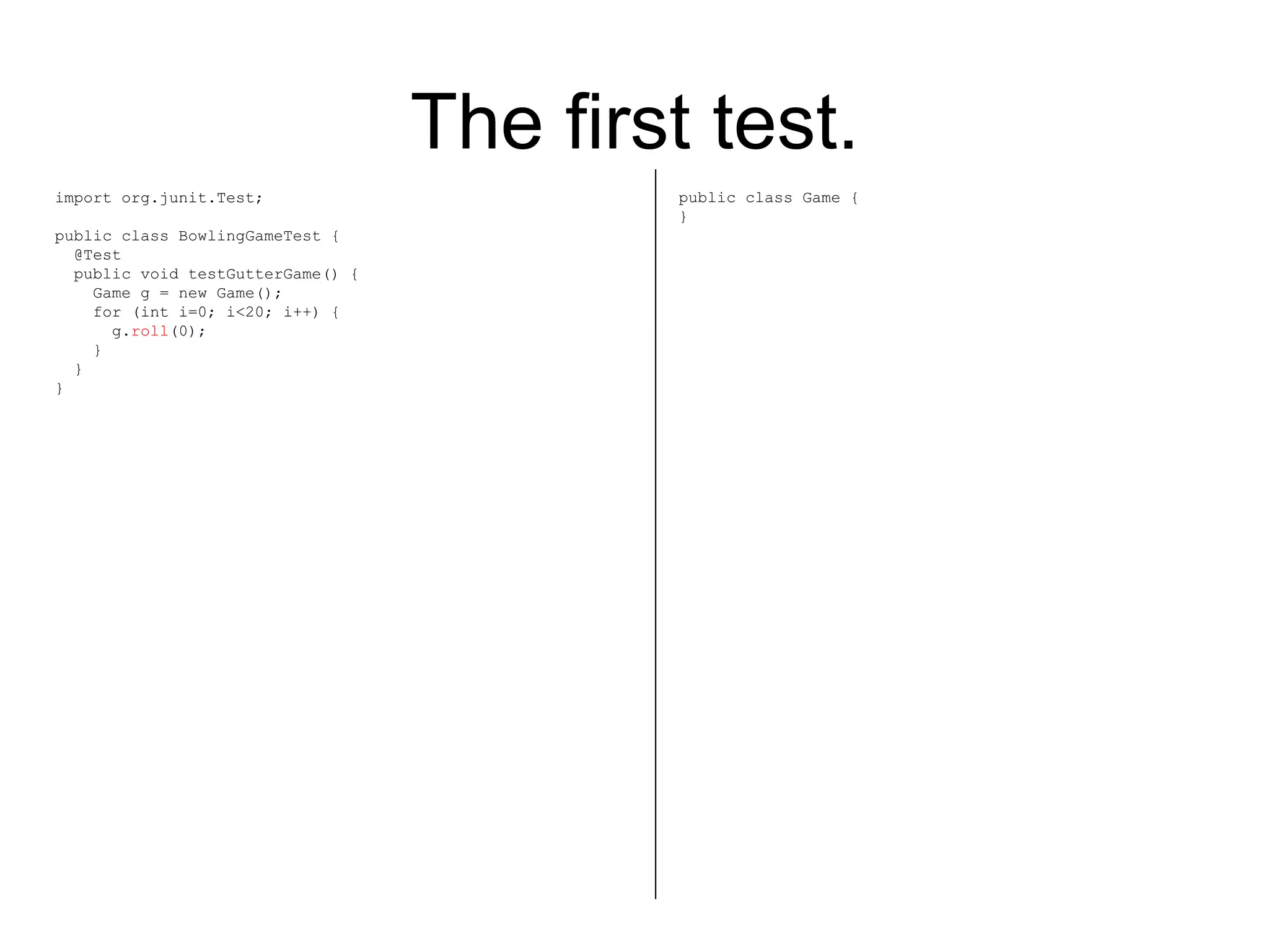 Bowling game kata JUnit4 | PPT | Computer Software and Applications | Computing