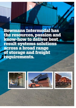 Bowmans Intermodal - Prospectus Brochure | PDF | Rail Travel | Travel Type