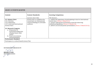 BOW SCIENCE RESEARCH G7-10.pdf DEPED NEW CURRICULUM 2026-27 | PDF
