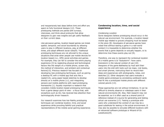 Low Fidelity Prototyping for Social, Location-based Game Apps | PDF | Mobile Games | Video Gaming