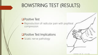 Bowstring test. By Philans Cosmos Ankrah | PPSX