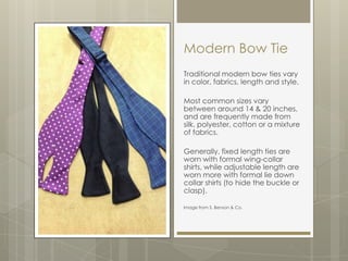 Bowties presentation | PPTX