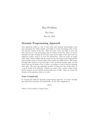 Box Problem | PDF