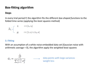 Box-fitting algorithm presentation | PDF | Technology & Computing