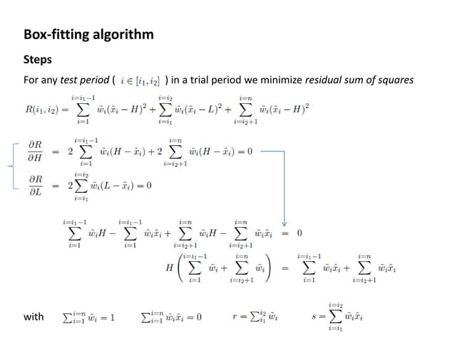 Box-fitting algorithm presentation | PDF | Technology & Computing
