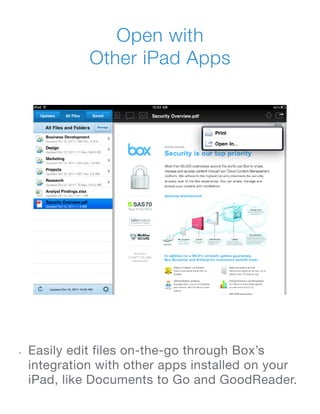 Box for iPad | PDF