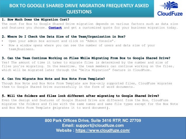 Box to Google Shared Drive Migration | PPT