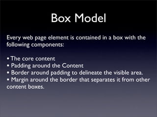 Box Model and Page Layouts | PDF