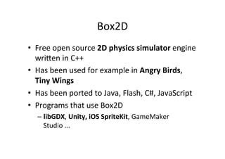Box2D and libGDX | PPT