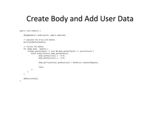 Box2D and libGDX | PPT