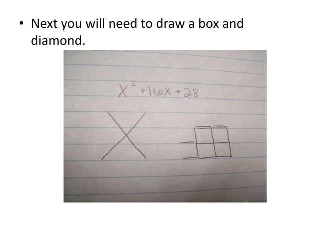 Box and diamond problems | PPT