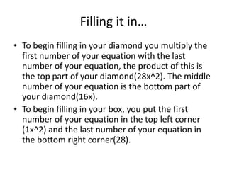 Box and diamond problems | PPTX