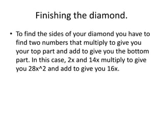 Box and diamond problems | PPTX