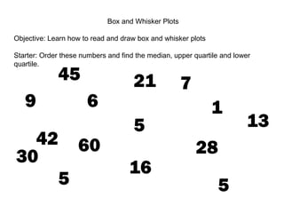 Box and whisker | PPT