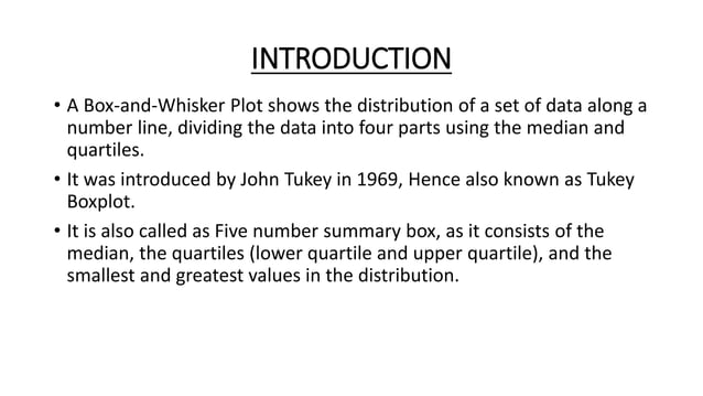 Box and whisker plots | PPTX