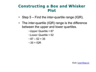 Box and whisker plots with five number summary | PDF