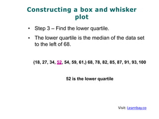 Box and whisker plots with five number summary | PDF