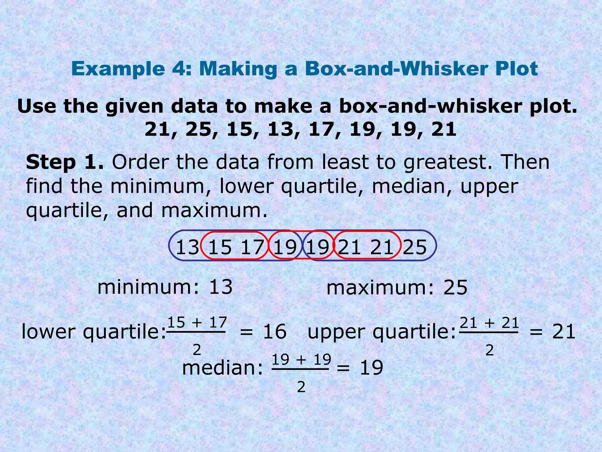 Box and whiskers power point | PPT
