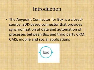 Box connector | PPTX | Internet | Computing